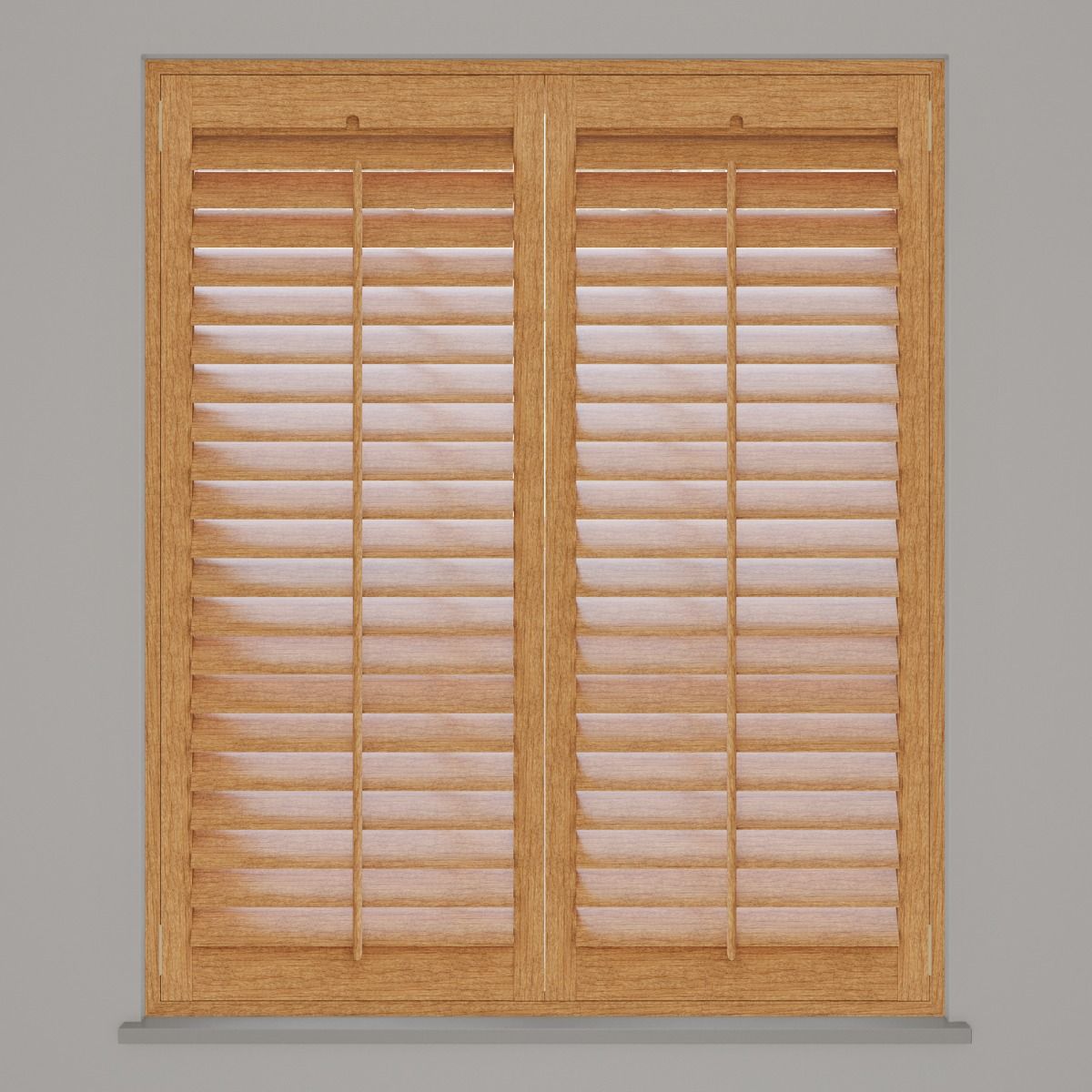 heritage oak full-height shutter