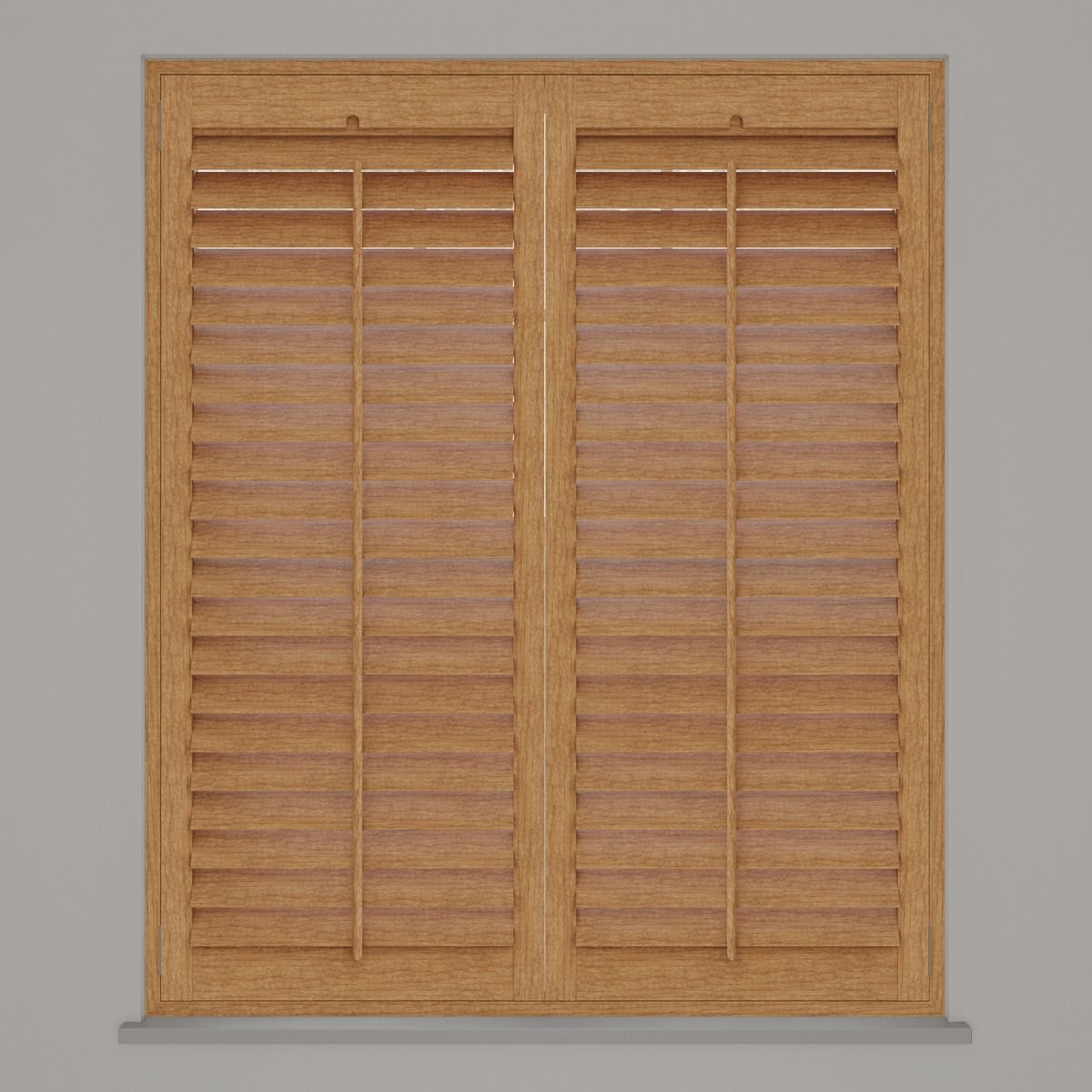 heritage oak full-height shutter