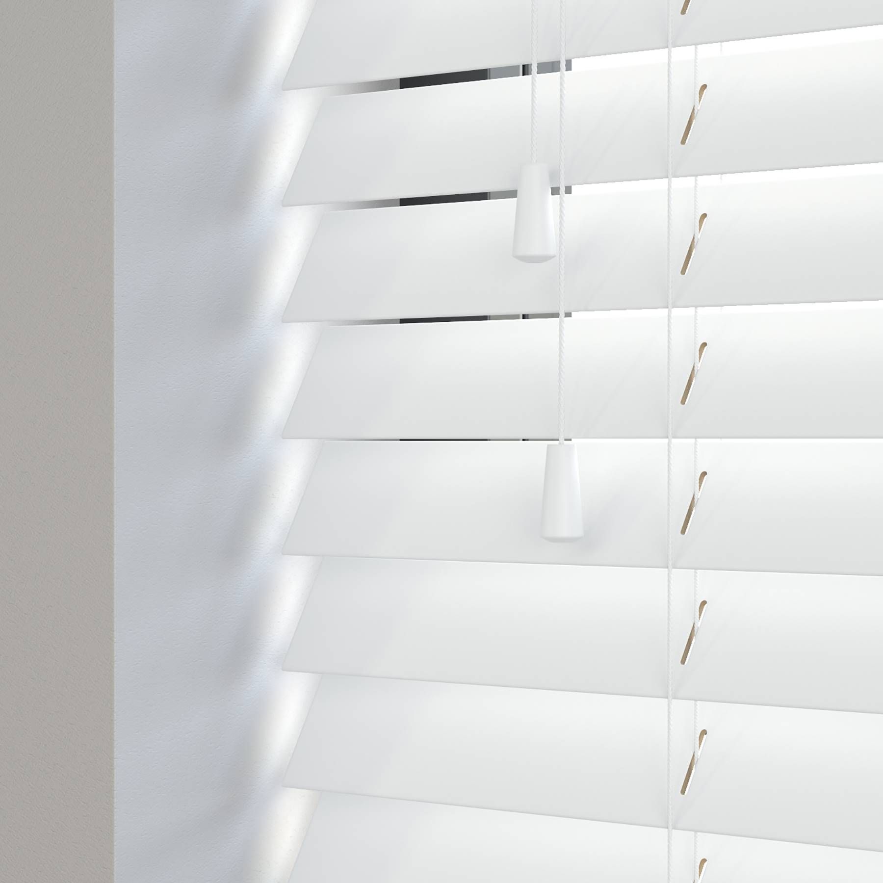 Premier Bright White Wooden Blinds | Swift Direct Blinds