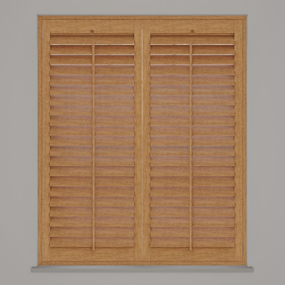 heritage oak full-height shutter