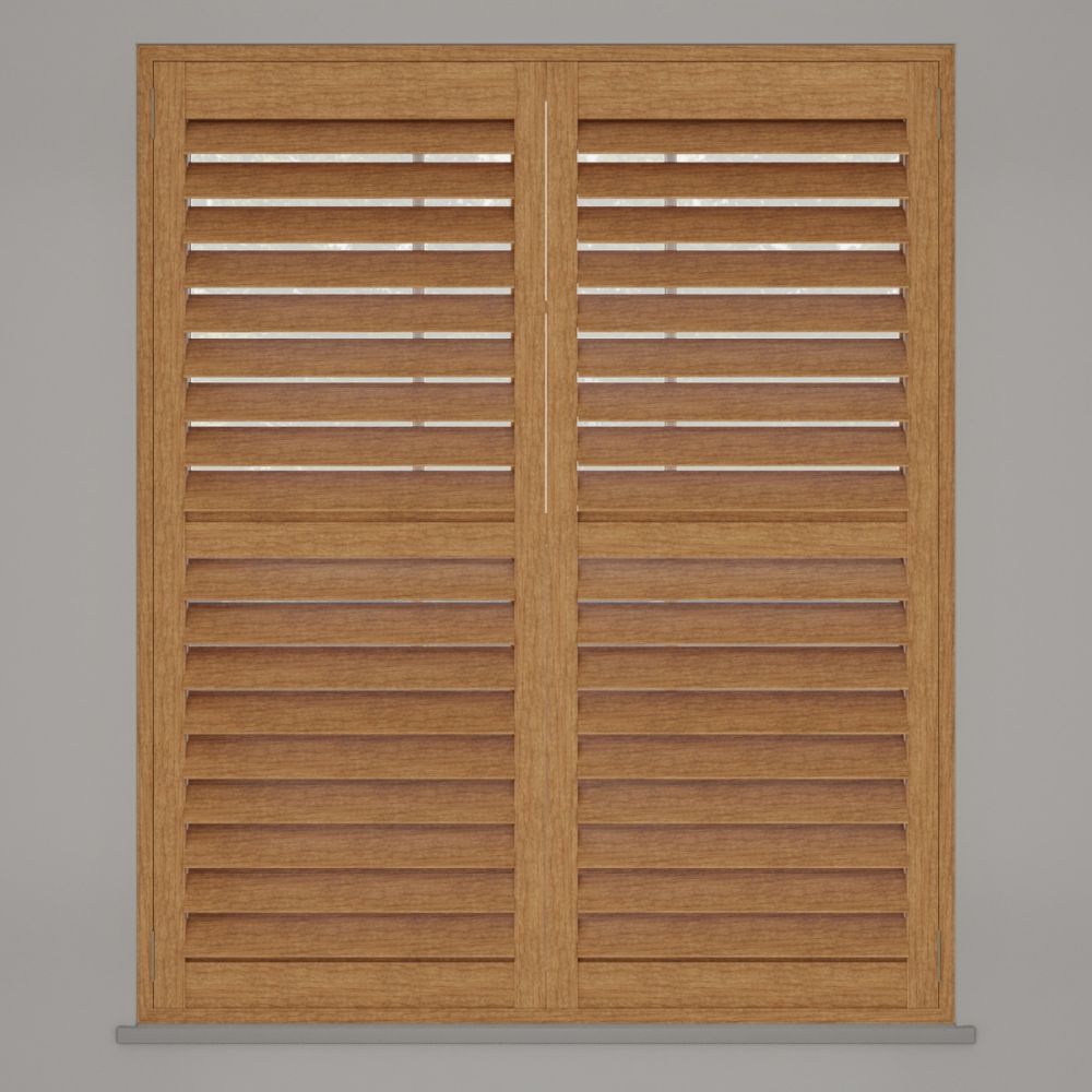 heritage oak full-height shutter