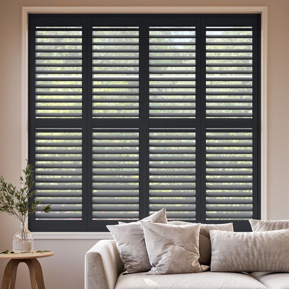 Black plantation shutters store