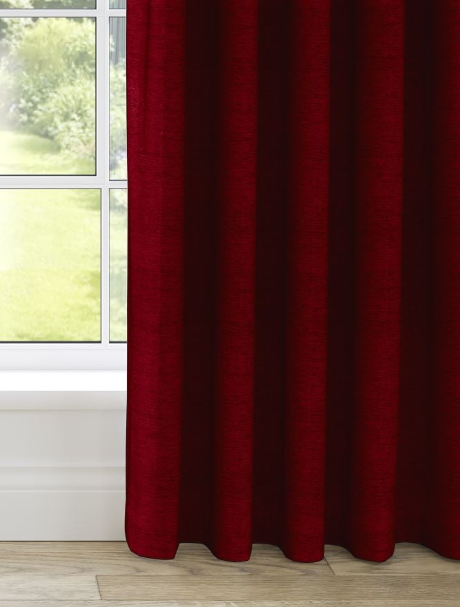 Red Curtains, Made to Measure | Swift Direct Blinds
